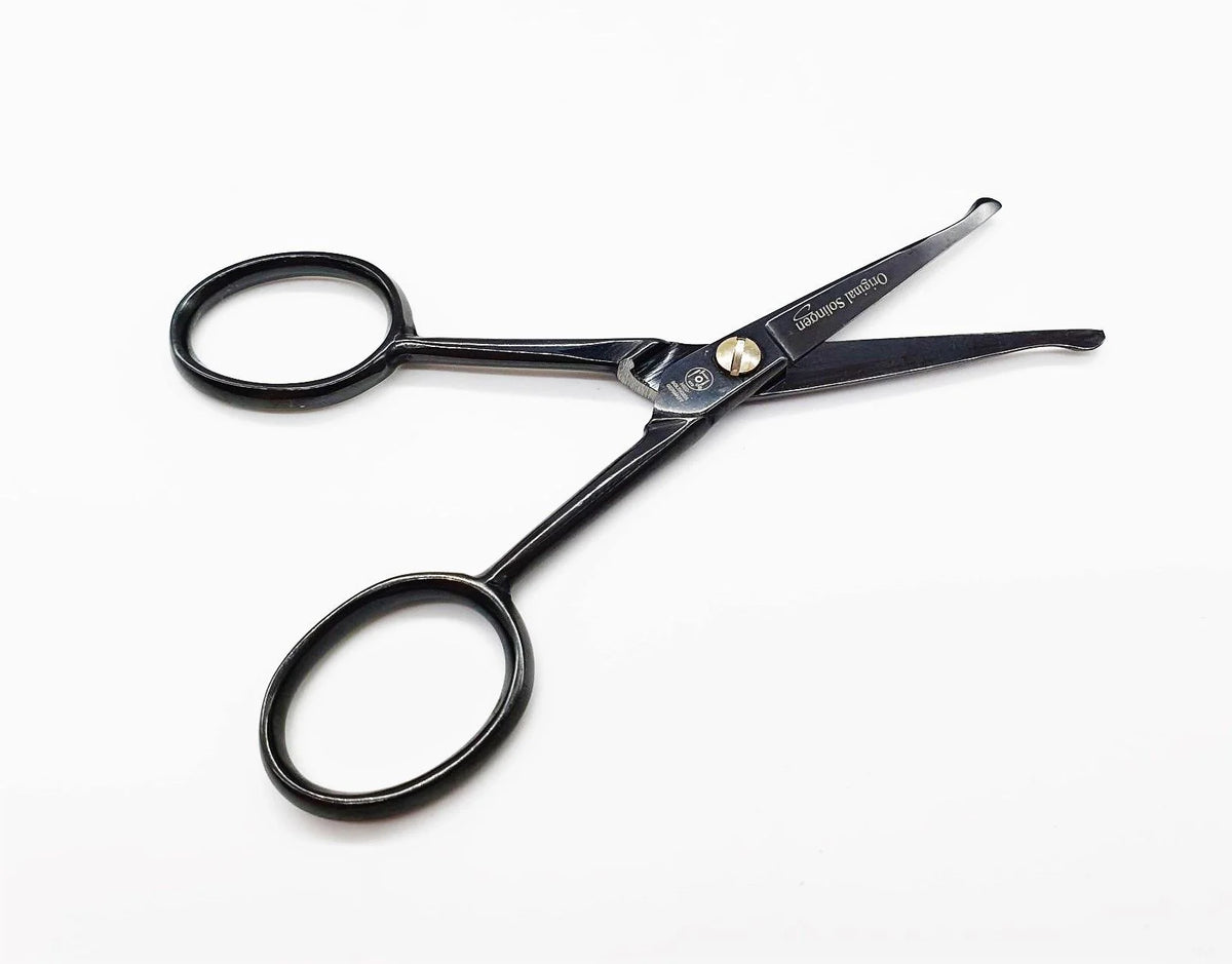 Nose scissors/nose hair scissors, burnished, total length 10 cm ...