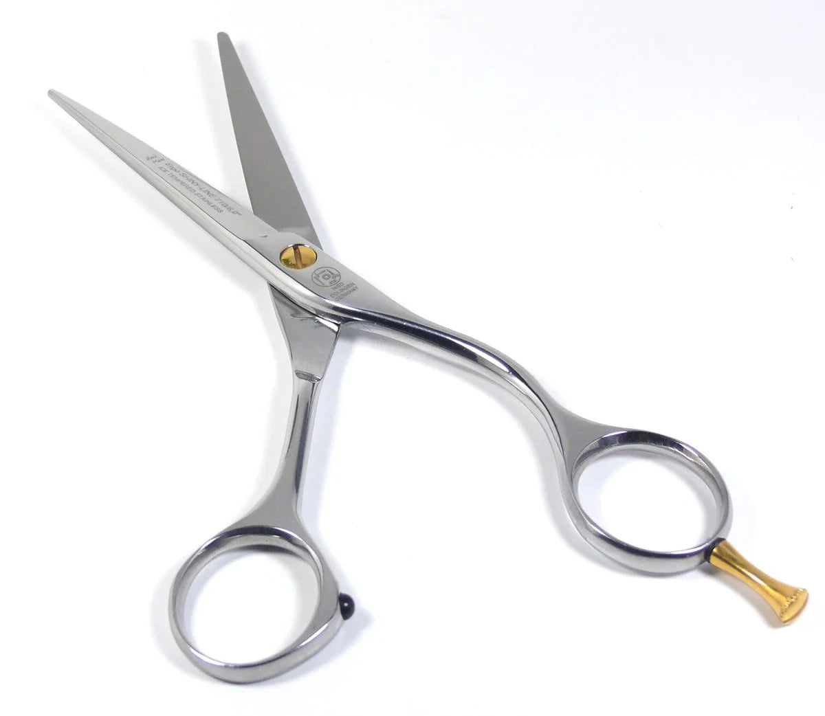 Hairdressing scissors Ergo Shiny Line polished, total length 15 cm ...